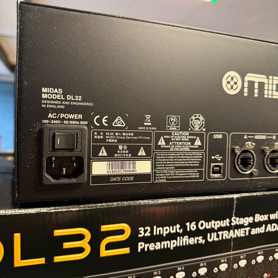 Midas DL32 Stage Box 32 Input 16 Output - Boxed - Free UK Postage | eBay UK