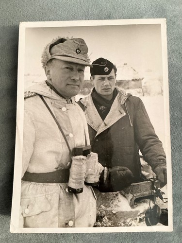 WW2 German General Major Kallmer with elite panzer trooper | eBay