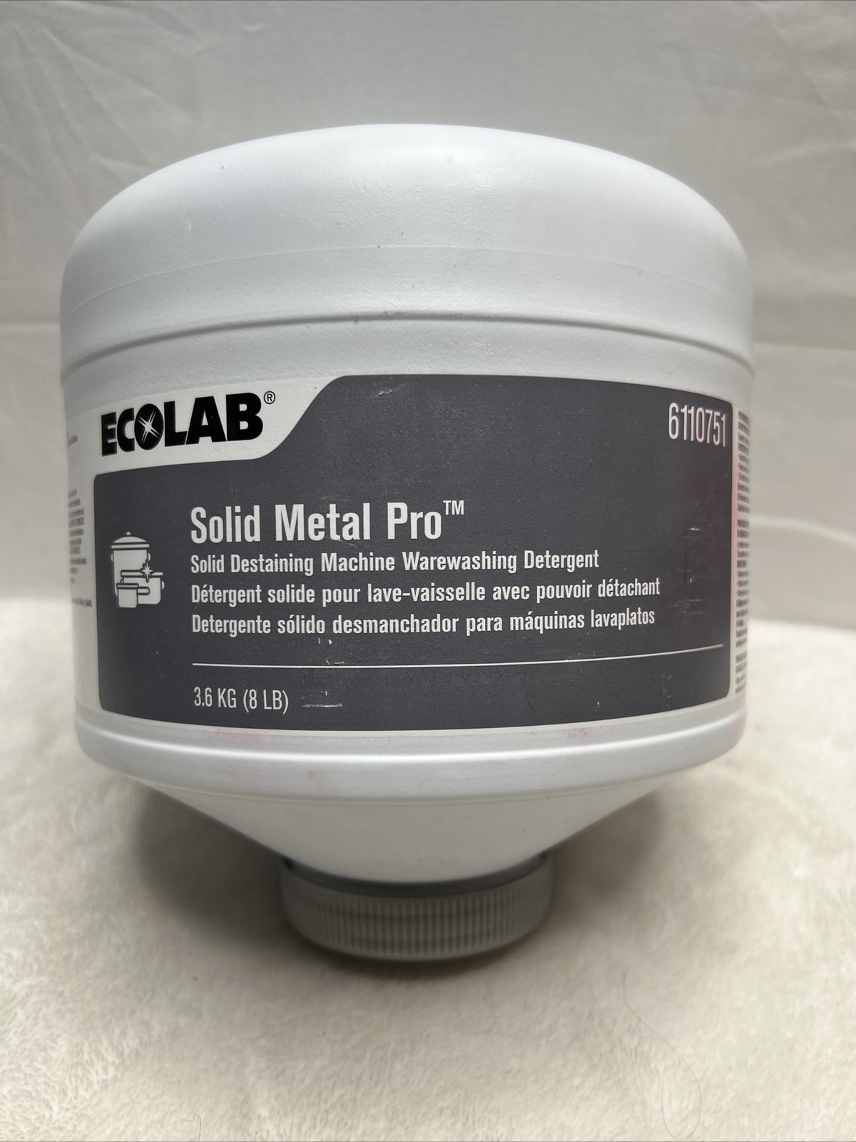 Case+of+4+Ecolab+Solid+Metal+Pro+Dish+Detergent+6110751 for sale online ...