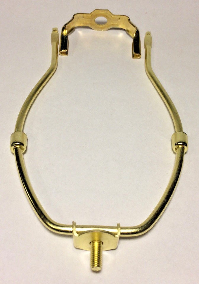 7" Heavy Duty Brass Plated Lamp Harp with Base Shade Holder #HAR40 | eBay