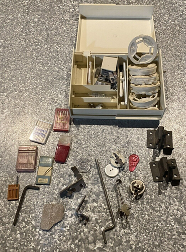 Vintage Lot of Sewing Needles & Accessories Bobbin Case Allen Key ...