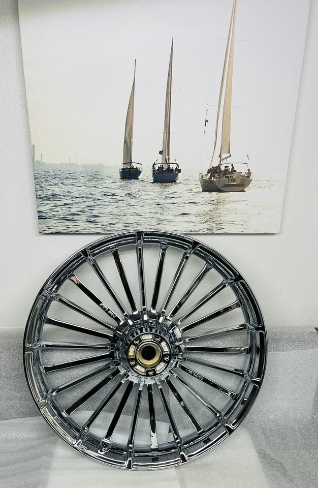 Harley 2023 -24 Breakout OEM Turbine II Wheels CUSTOM CHROME MAG RIMS ...