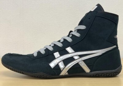 Asics Wrestling Shoes EX-EO special order 1083A001 Black x Silver x ...