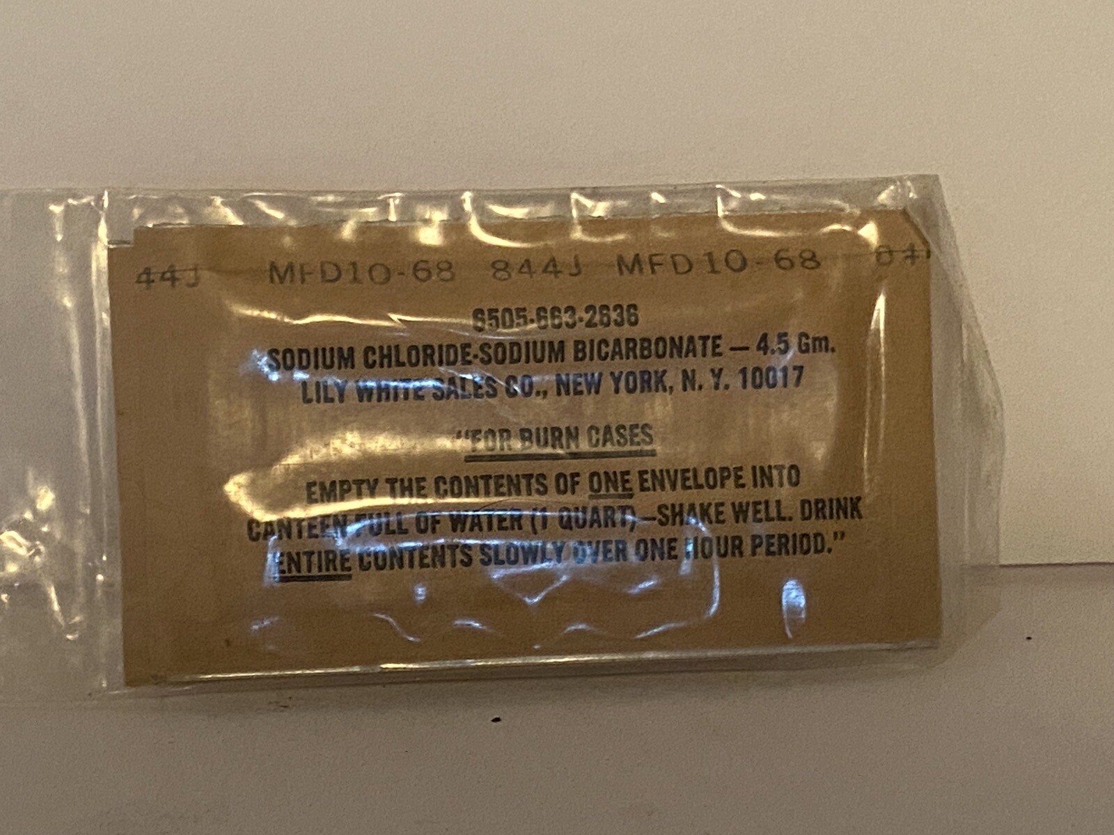 US Sodium Chloride- Sodium Bicarbonate mixture 6505-663-2636 | eBay
