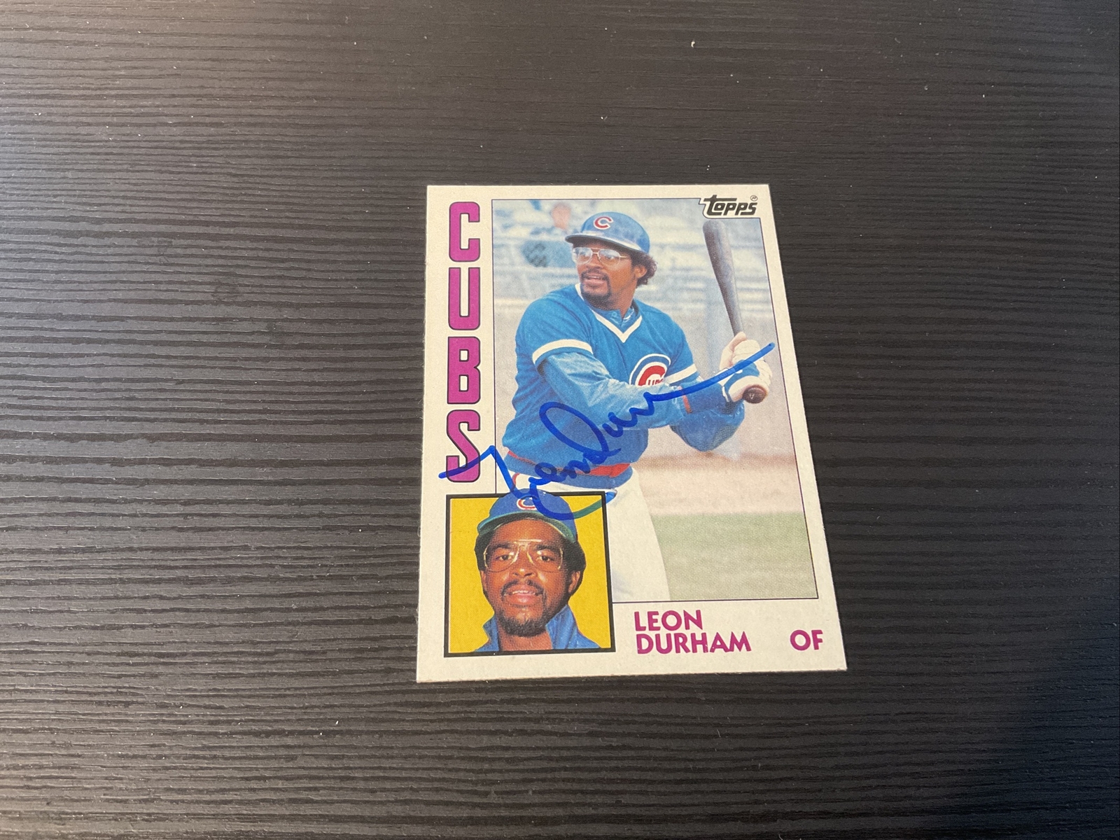 Leon Durham autographed baseball card (Chicago Cubs) 1984 Topps #565 | eBay