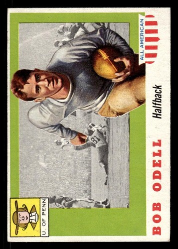 1955 TOPPS ALL-AMERICAN BOB ODELL 91 VG-EX RC FOOTBALL PENNSYLVANIA ...