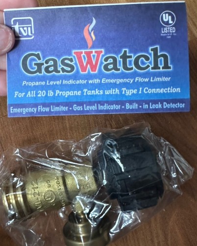 Gas Watch Tvl Propane Level Indicator And Safety Gauge New | eBay
