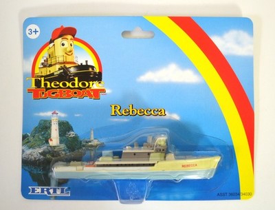 1998 Ertl THEODORE TUGBOAT Rebecca Action Figure Boat MOC | eBay