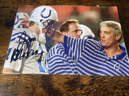 Indianapolis Colts JIM MORA Signed 4x6 Photo PLAYOFFS AUTOGRAPH Coach ...