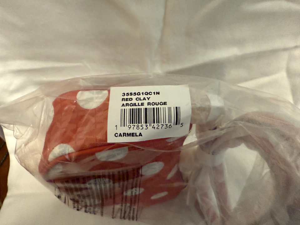 NWT Michael Kors Carmela Small Polka Dot and Signature Logo Pochette ...