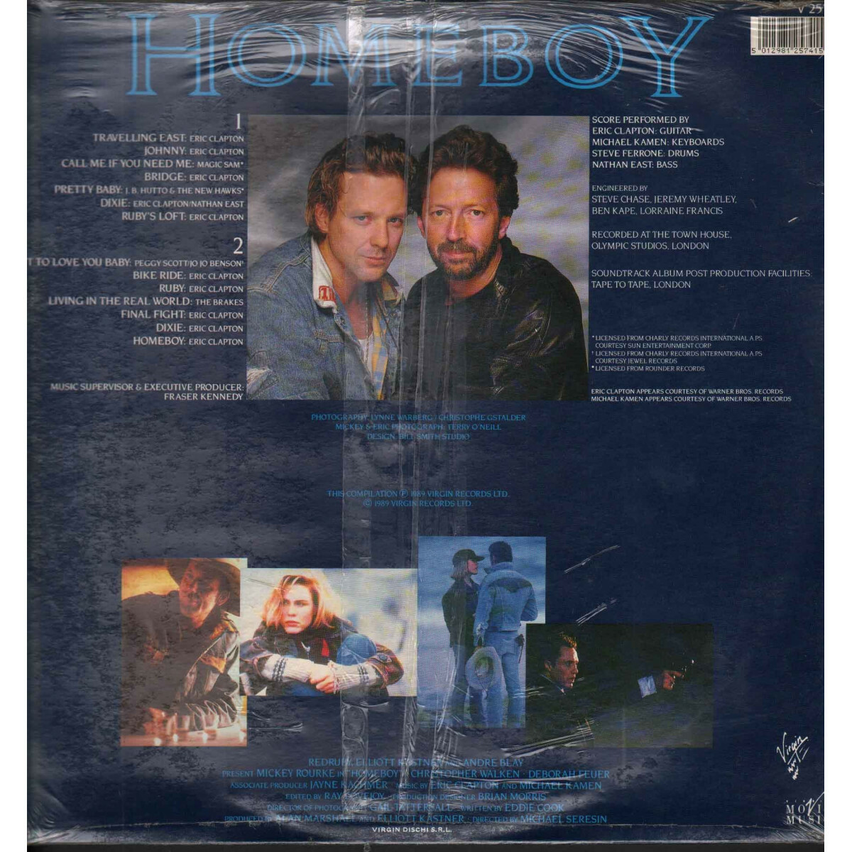 Aa.vv. ‎LP Vinyle Homeboy - The Original Soundtrack / Virgin V 2574 ...