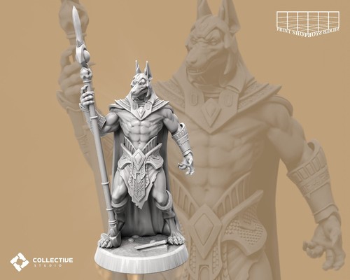 Chacal Elite Guerrier Miniature Général Figurine pour Ttrpg's Comme D&d ...