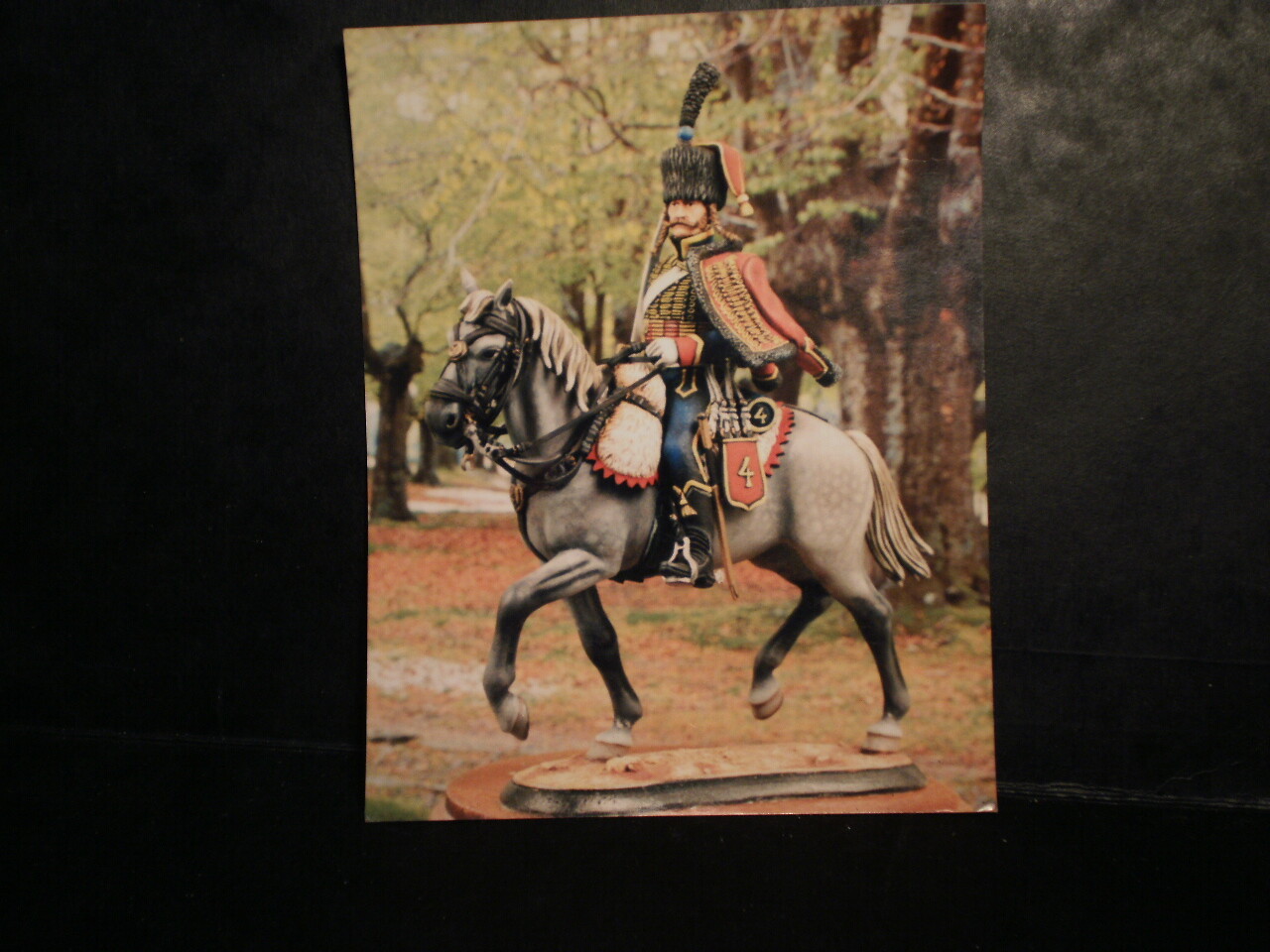 ANDREA MINIATURES METAL MOUNTED "FRENCH 4TH HUSSAR" 1813 REF. S7F2 54MM ...