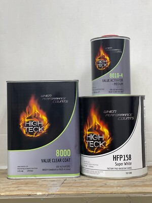 Toyota Code 040 Gallon Super White Basecoat paint with Gallon Clear Kit ...