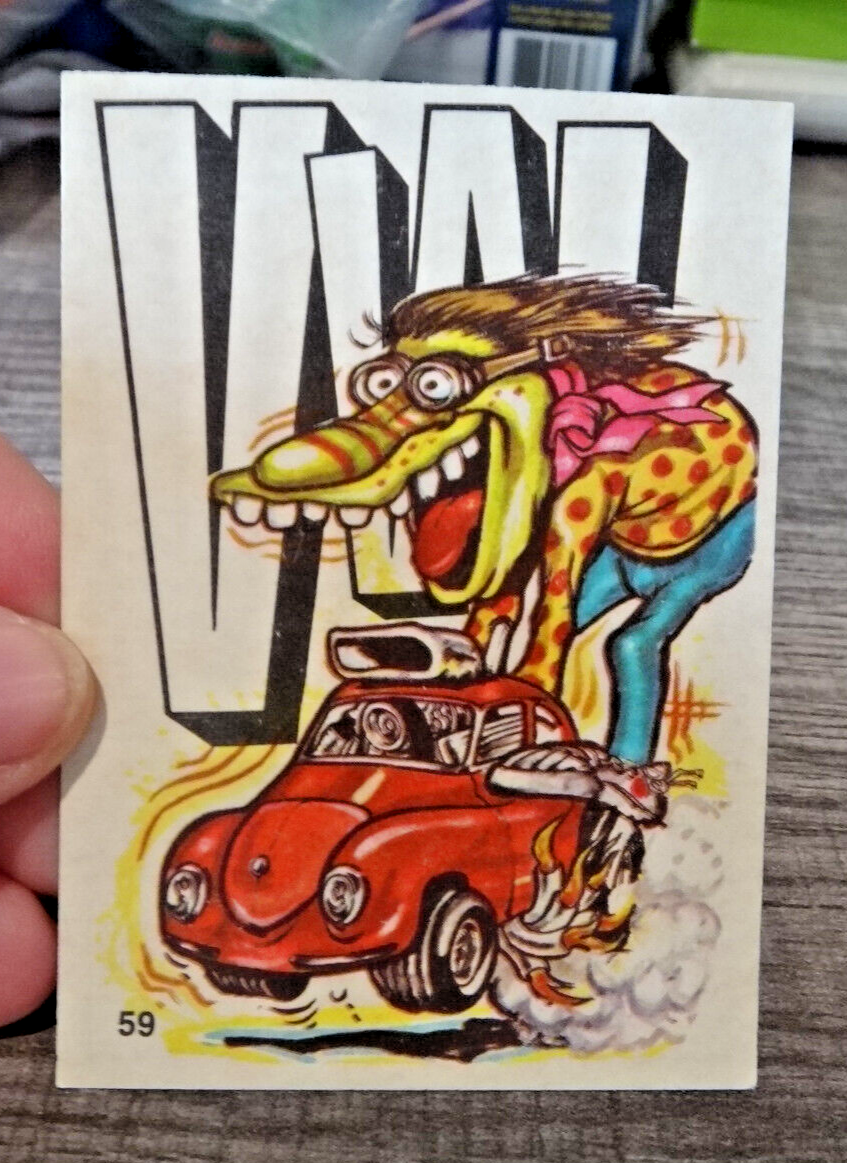 Vtg 1973 Donruss Fabulous Odder Odd Rods VW Bug #59 Trading Card | eBay