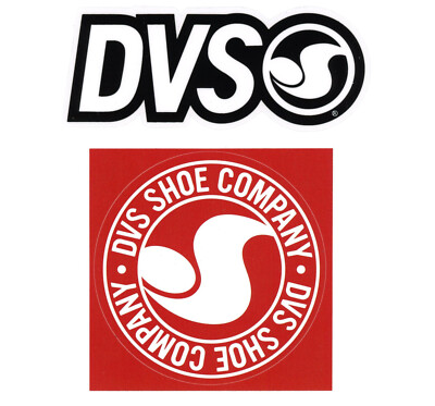 DVS Shoes Skateboard Sticker 2 Sticker Set Schwarz Weiß Rot Weiß 13x5cm ...