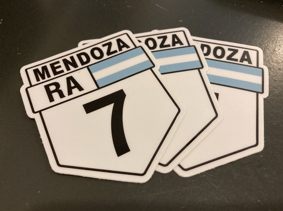 Argentina Ruta 7 Car Decal Sticker Mendoza Highway 3” Ruta Del Vino 40 ...