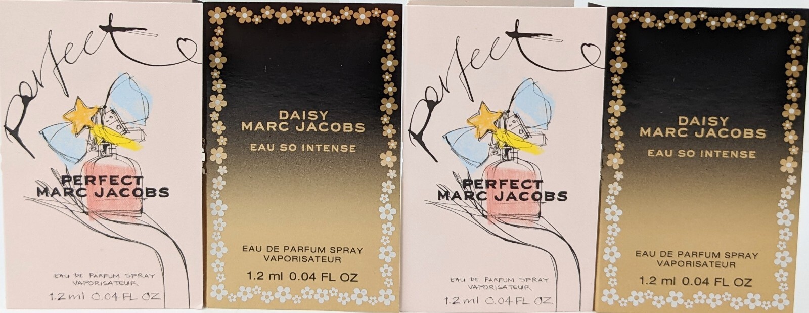Marc Jacobs Perfect x2 & Daisy Eau So Intense x2 Eau De Parfum Spray ...