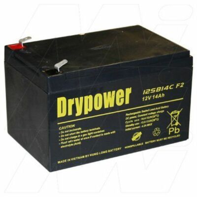 Drypower 12V 14Ah Sealed Lead Acid Battery Replaces BP12-12 EP12-12 ...
