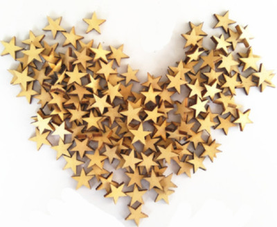 Wooden Star DIY Christmas Stars Unfinished Crafts Wooden MDF Star ...