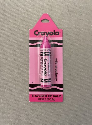 .12 Oz. Crayola “Wild Strawberry” Flavored Lip Balm By Lotta Luv, New ...