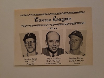 Phil Linz Amarillo Gold Sox Larry Maxie Austin Senators 1962 SNEWS ...