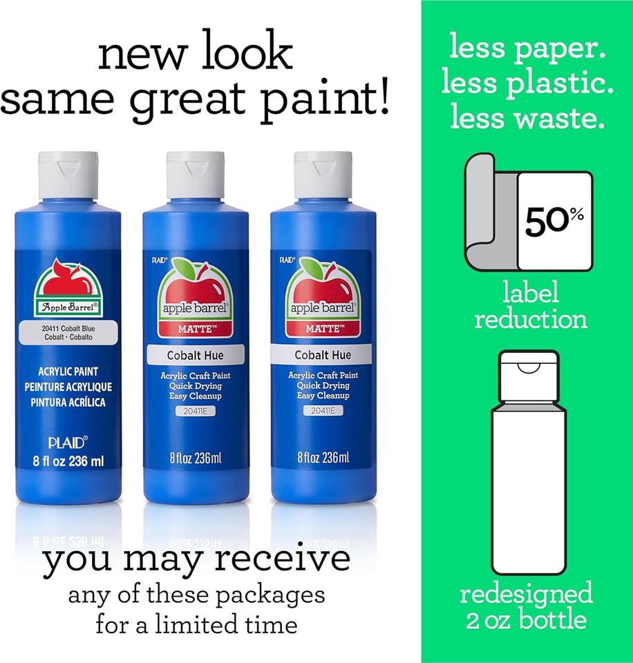 Apple Barrel Acrylic Paint in Assorted Colors (8 oz), K2605 Crimson | eBay