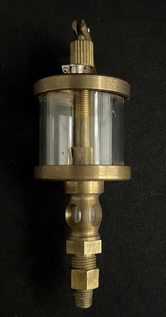 STATIONARY STEAM TRACTION ENGINE TRACTOR AGRICULTURAL BRASS SIGHT GLASS ...