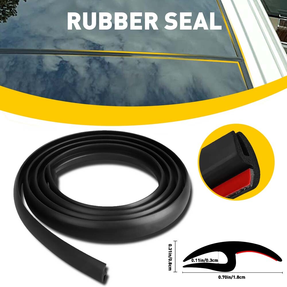 10Ft Windshield Rubber Molding Seal Trim Universal for Windscreen and ...