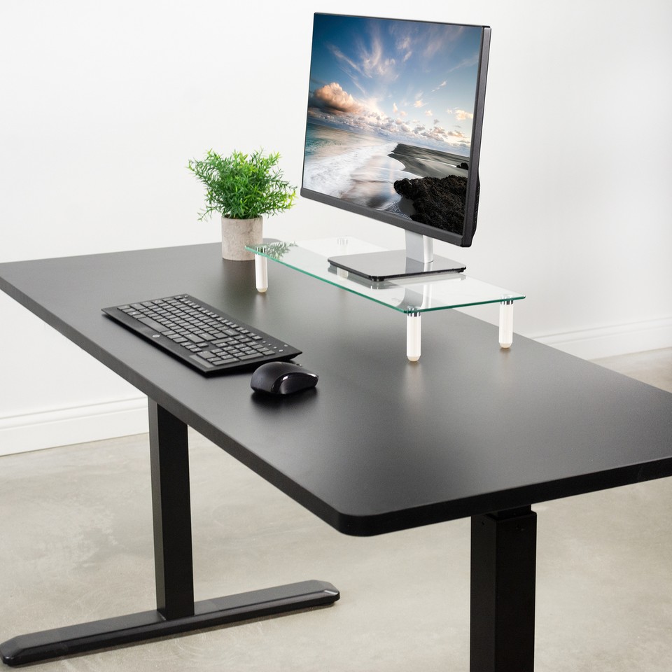VIVO Black 60 x 24 inch Universal Table Top for Sit to Stand Desk ...