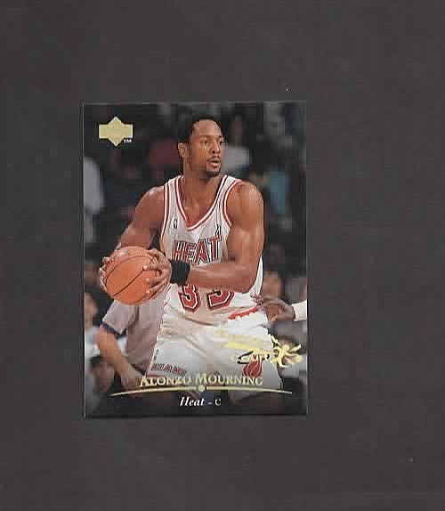 Alonzo Mourning 1995 Upper Deck #127 Electric Court Gold Price Guide ...