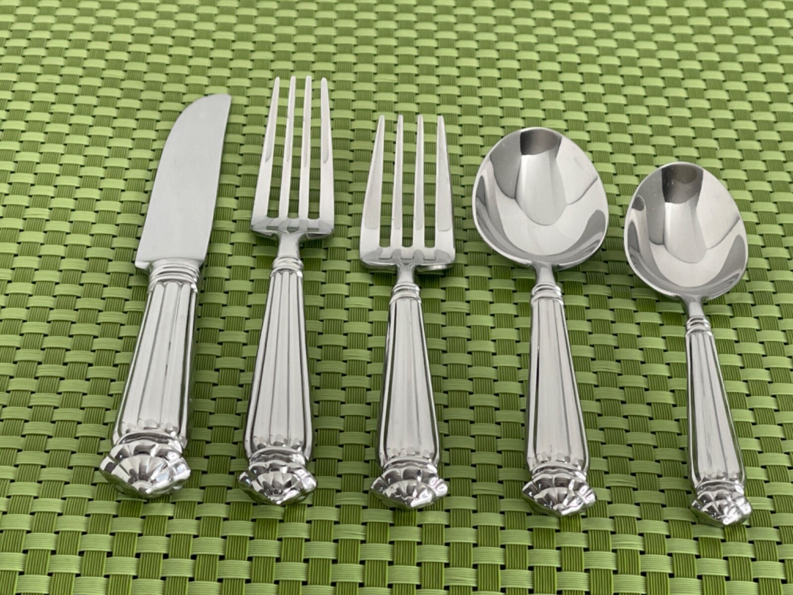 Reed & Barton MUSEE Stainless 18/10 China Glossy Ribbed Flatware CHOICE ...