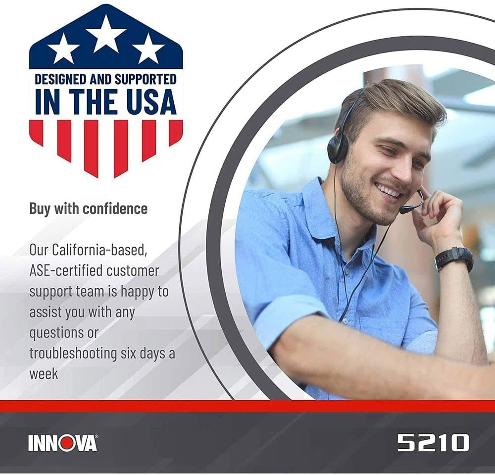 INNOVA 5210 - Newest 2022 OBD2 Diagnostic Code Scanner - Read/Erase ABS ...