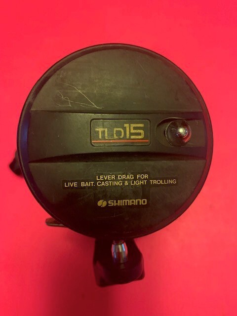 SHIMANO TLD15 CONVENTIONAL LEVER DRAG FISHING REEL SPOOLED WITH BRAID ...