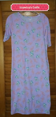 LuLaRoe Julia Violet pink floral birds dress short sleeve soft stretch ...