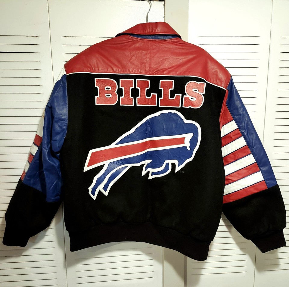 Jeff Hamilton Buffalo Bills Vintage Leather Bomber JH Design Jacket ...
