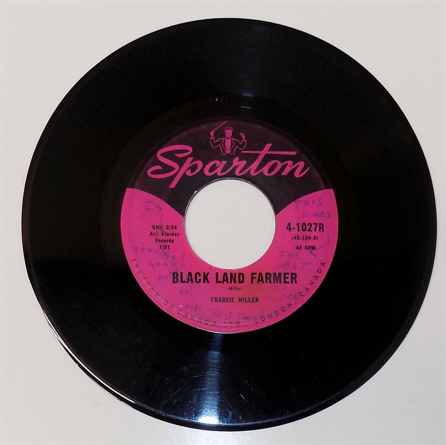 FRANKIE MILLER Family Man/Black Land Farmer 1950s Sparon rockabilly ...