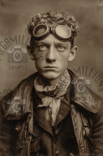 Vintage Photo of Man AVIATOR pilot portrait - 1920's rare photography ...