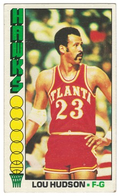 1976-77 TOPPS #96 LOU HUDSON ATLANTA HAWKS | eBay
