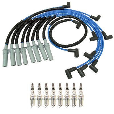 NGK Wire Set & 8 Iridium IX Spark Plugs Kit for Dakota Ram 1500 Ram ...