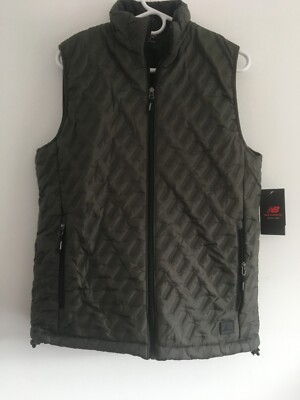 New Balance Tech Vest Mens Water/Wind Resistant Dark Olive Size S | eBay