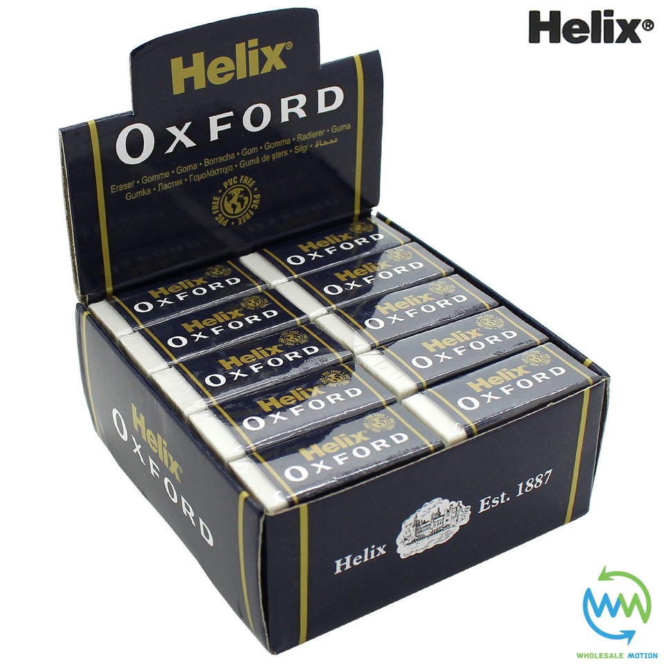 HELIX OXFORD Erasers RUBBER Small Sleeve SCHOOL Drawing STATIONERY ...