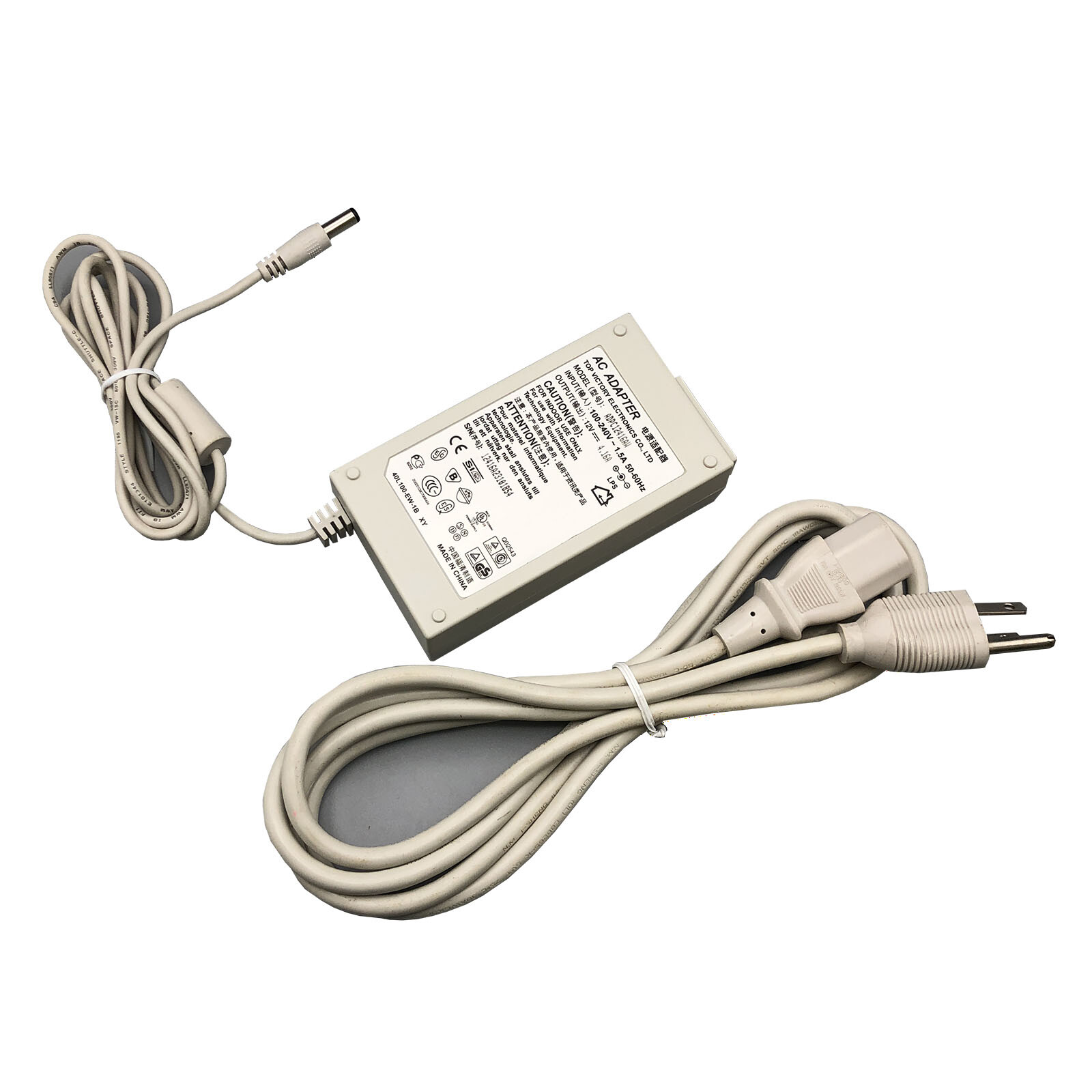 Genuine Top Victory Electronics ADPC12416AW AC Power Adapter 12V 4.16A ...