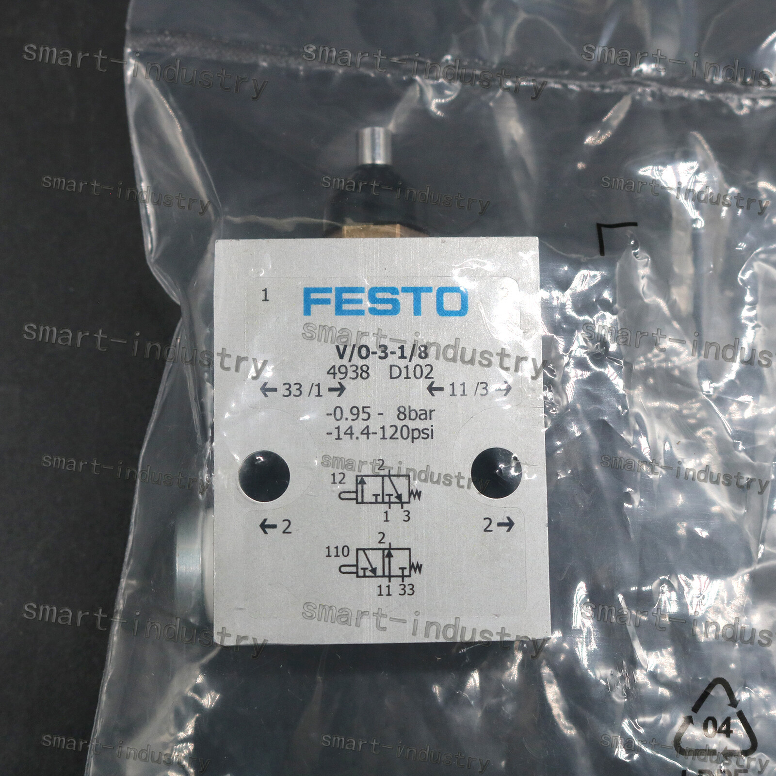 1 piece new festo V/O-3-1/8 V/O-3-1/8 4938 Air control valve Free ship ...