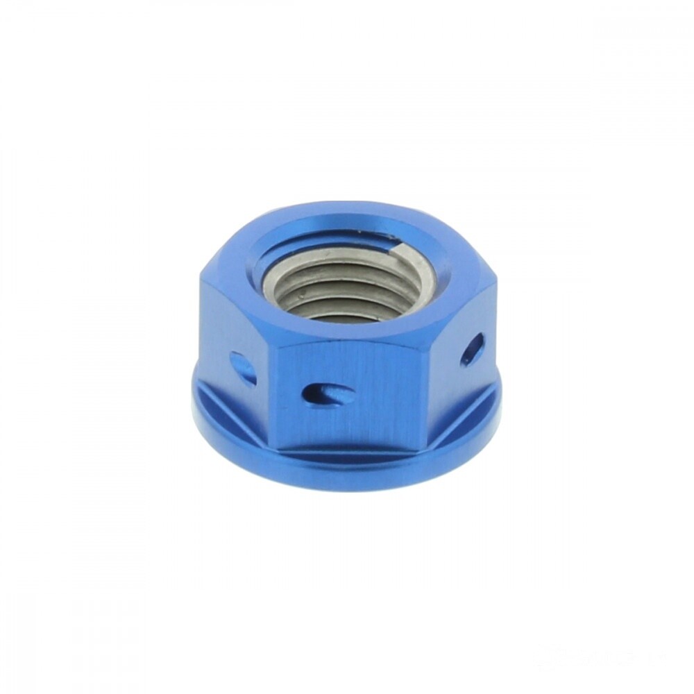 Mutter Kettenrad M10X1.25mm Alu RAC blau für Honda CBR 600 FA ABS Bj ...