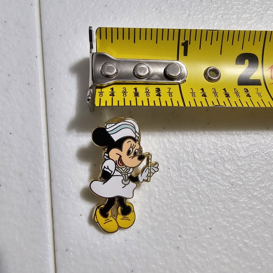 Minnie Mouse Pin Nurse 2000 Blue Stripe Cap Stethoscope Thermometer ...