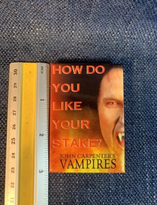 John Carpenter's Vampires Movie Promo Button Pin 1998 Rectangular ...