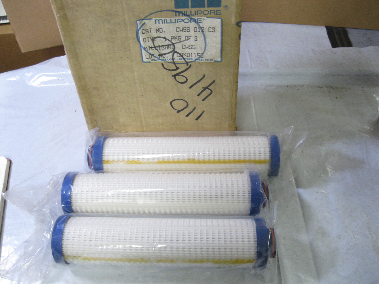 Millipore Milligard CWSS O12 C3 Deionization Filter Cartridge 12", box ...