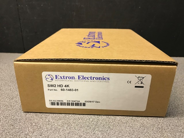 Extron SW2 HD 4K Two Input HDMI Video Switcher - Black (60-1483-01) for ...