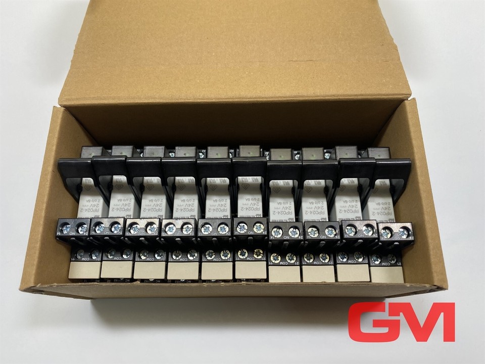 Ve 10x Relay RP024LD/FD+PSS8+HB Set 100681 24V DC Print Relay Retaining ...